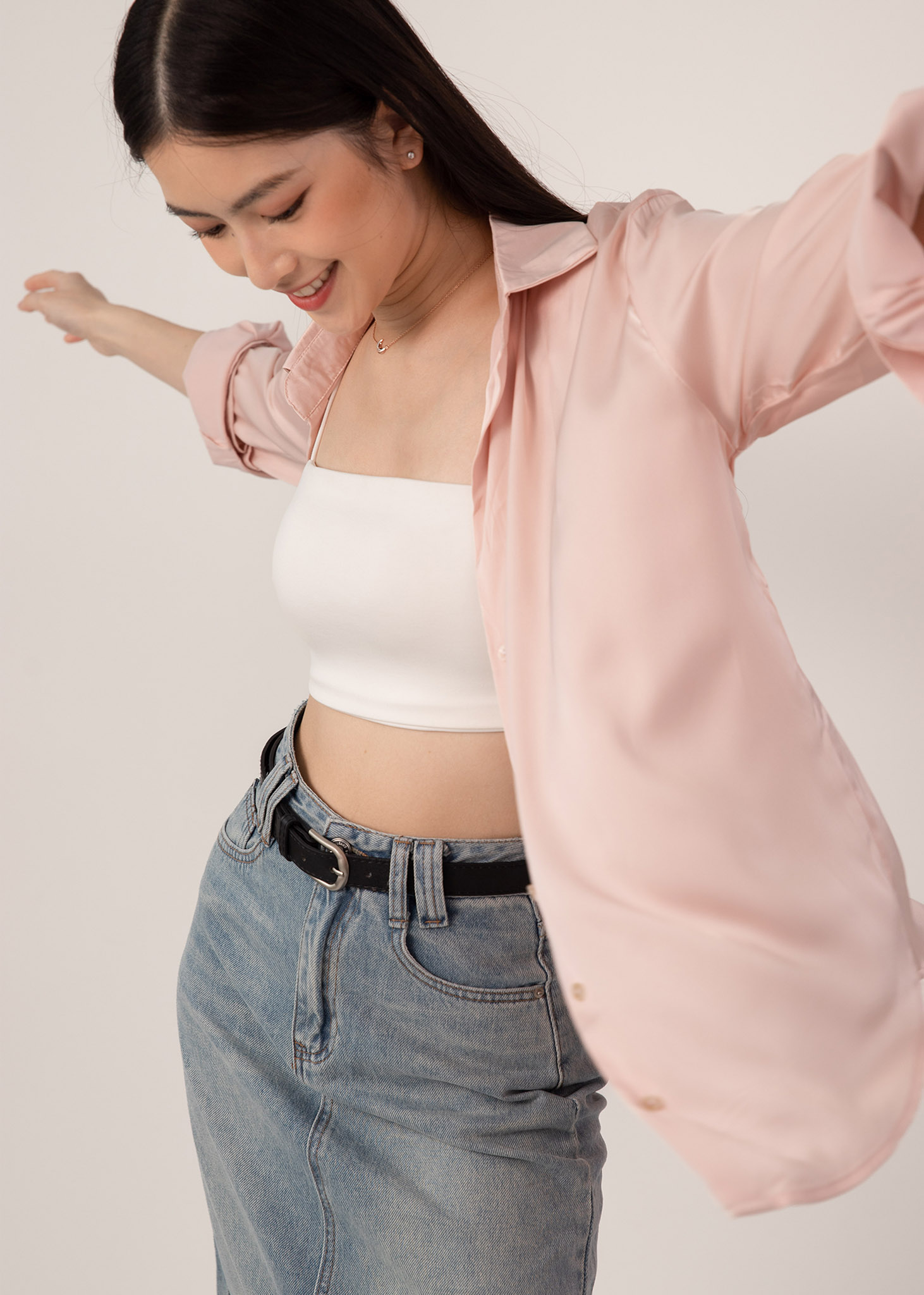 Leave it On Shirt Outerwear in Pink | 6STYLE