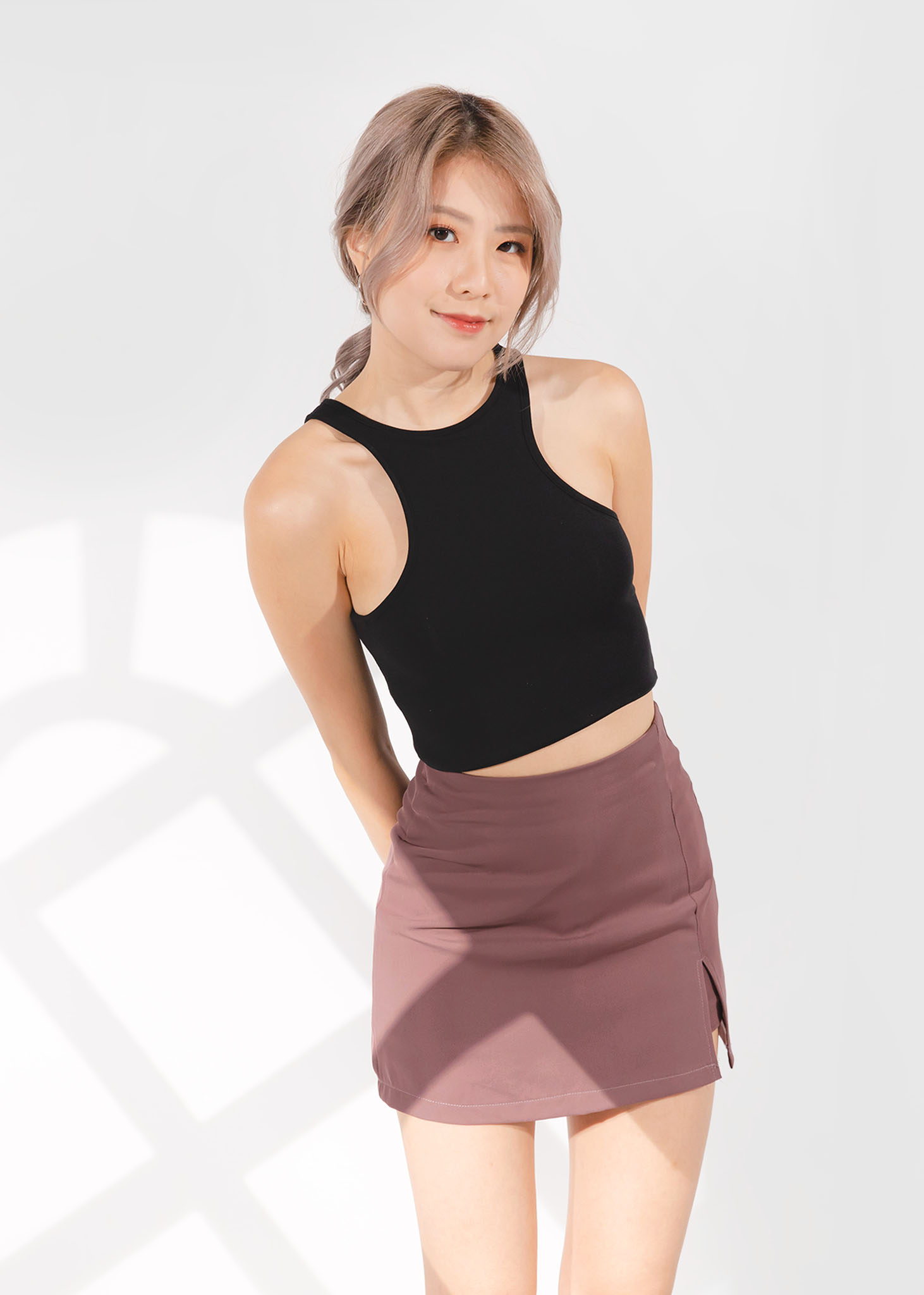 'Pop ur collarbones' razor top in black | 6STYLE